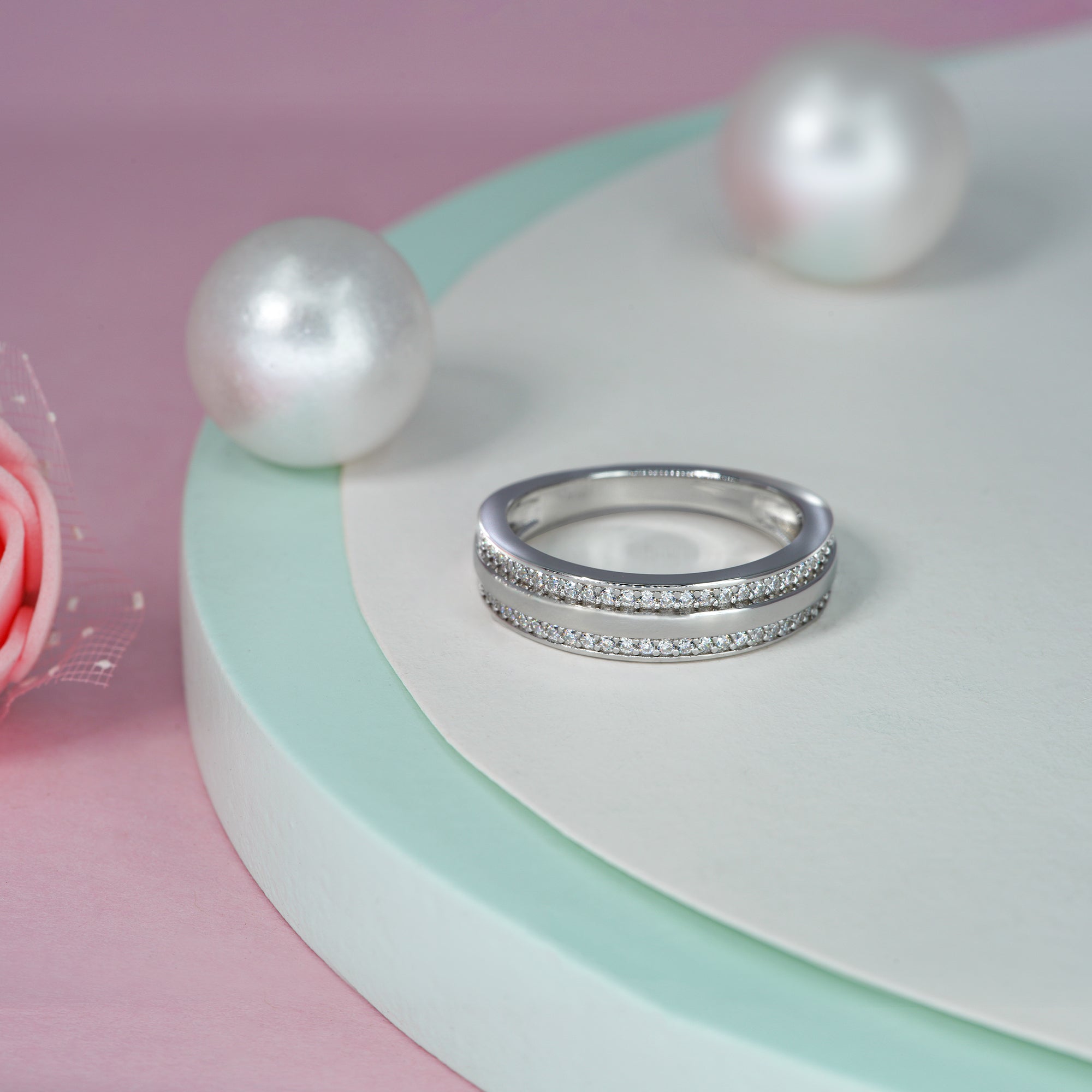 Buy Celeste Dual Band Ring at Best Price - Diamo